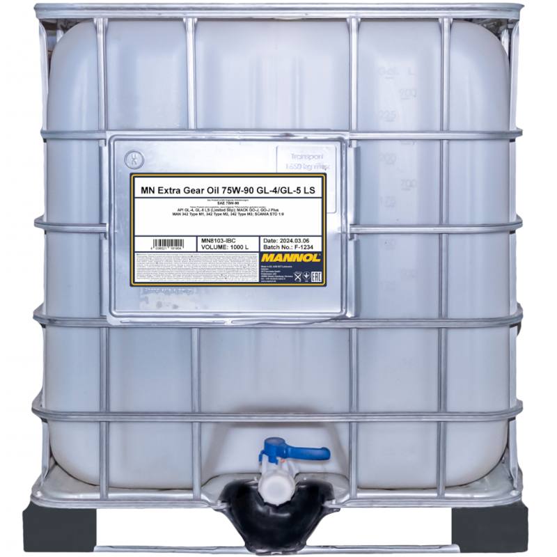 Mannol 8103 Extra Gear oil 75W-90 GL-4/GL-5 LS - 1000L IBC