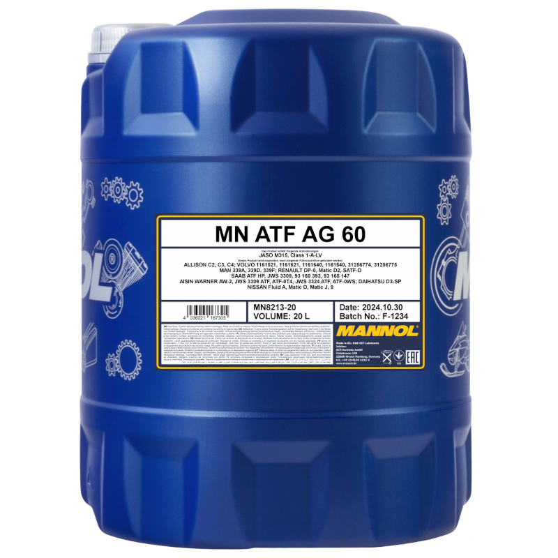 MANNOL 8213 ATF AG60 - 20L CONTAINER