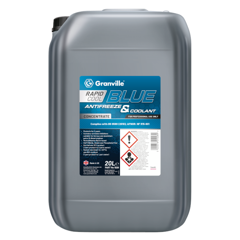 Granville Rapid Cool Blue Antifreeze/Coolant Concentrated - 1028 - 20L